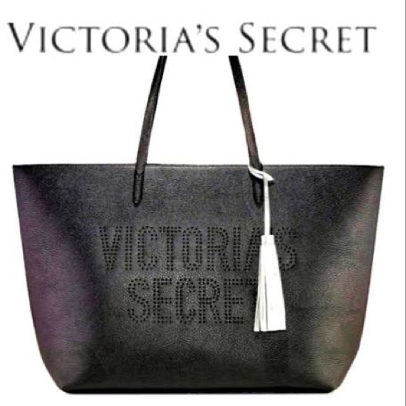 Victoria's Secret | Bags | Victorias Secret Large Tote Bag L Black | Poshmark